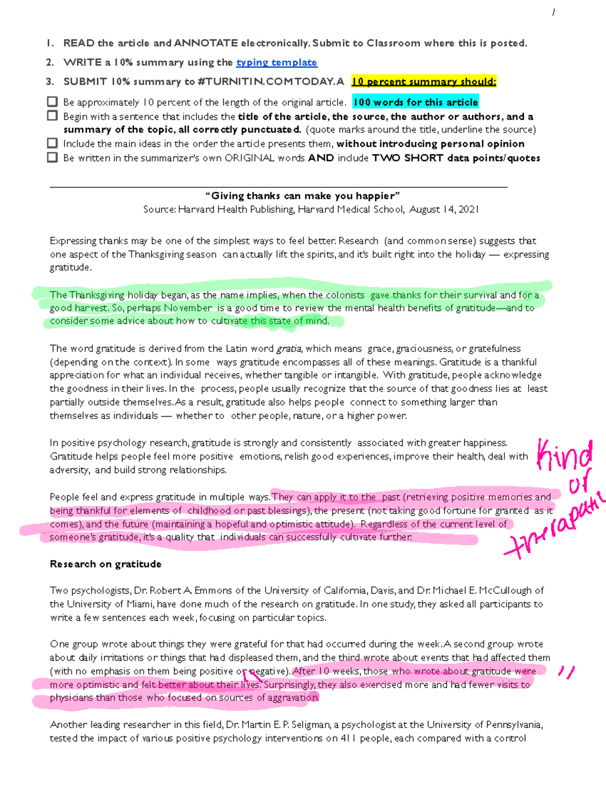 Kami Export - Julia Macari - Article of the week AOW Gratitude 10% ...