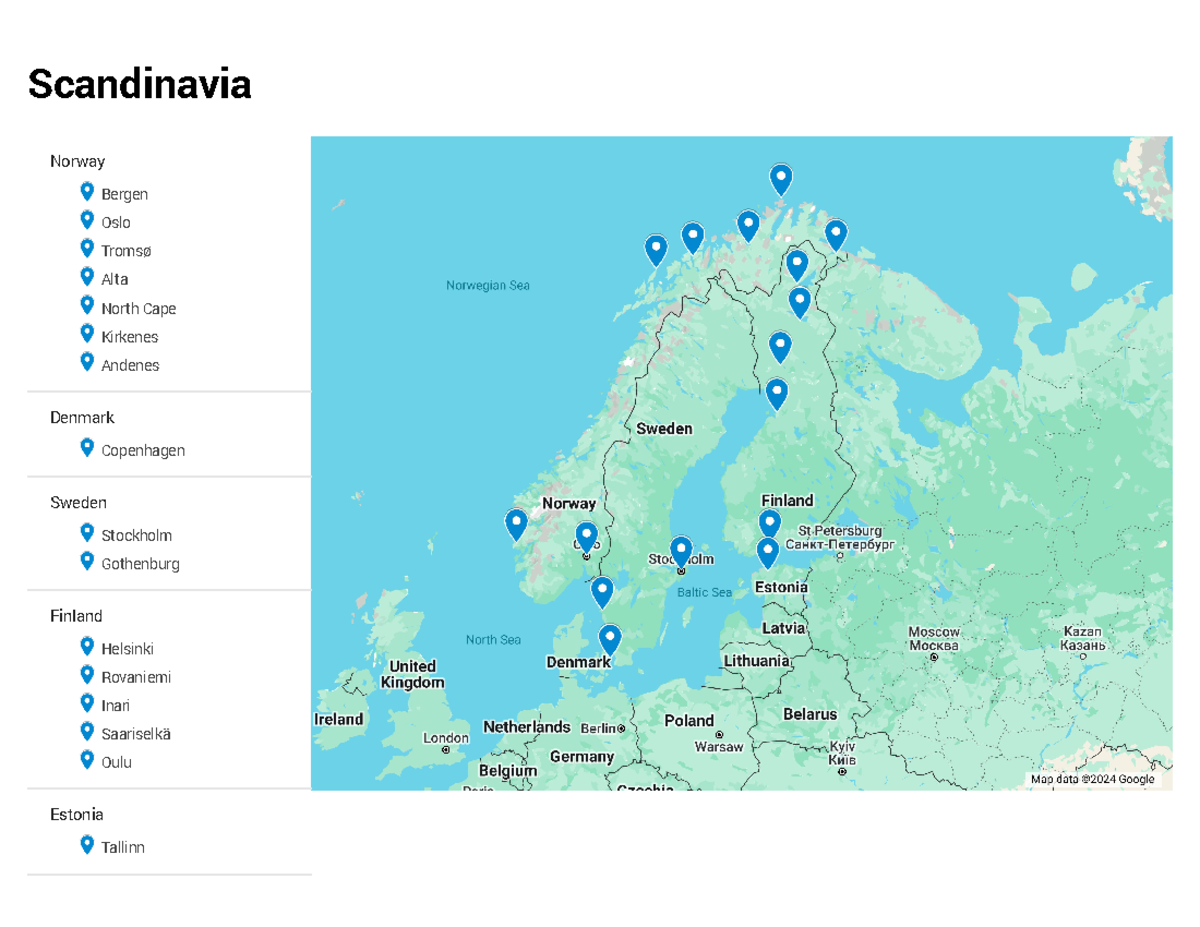 Scandinavia - dfef f sfd fd - B A Honours Psychology - Scandinavia ...