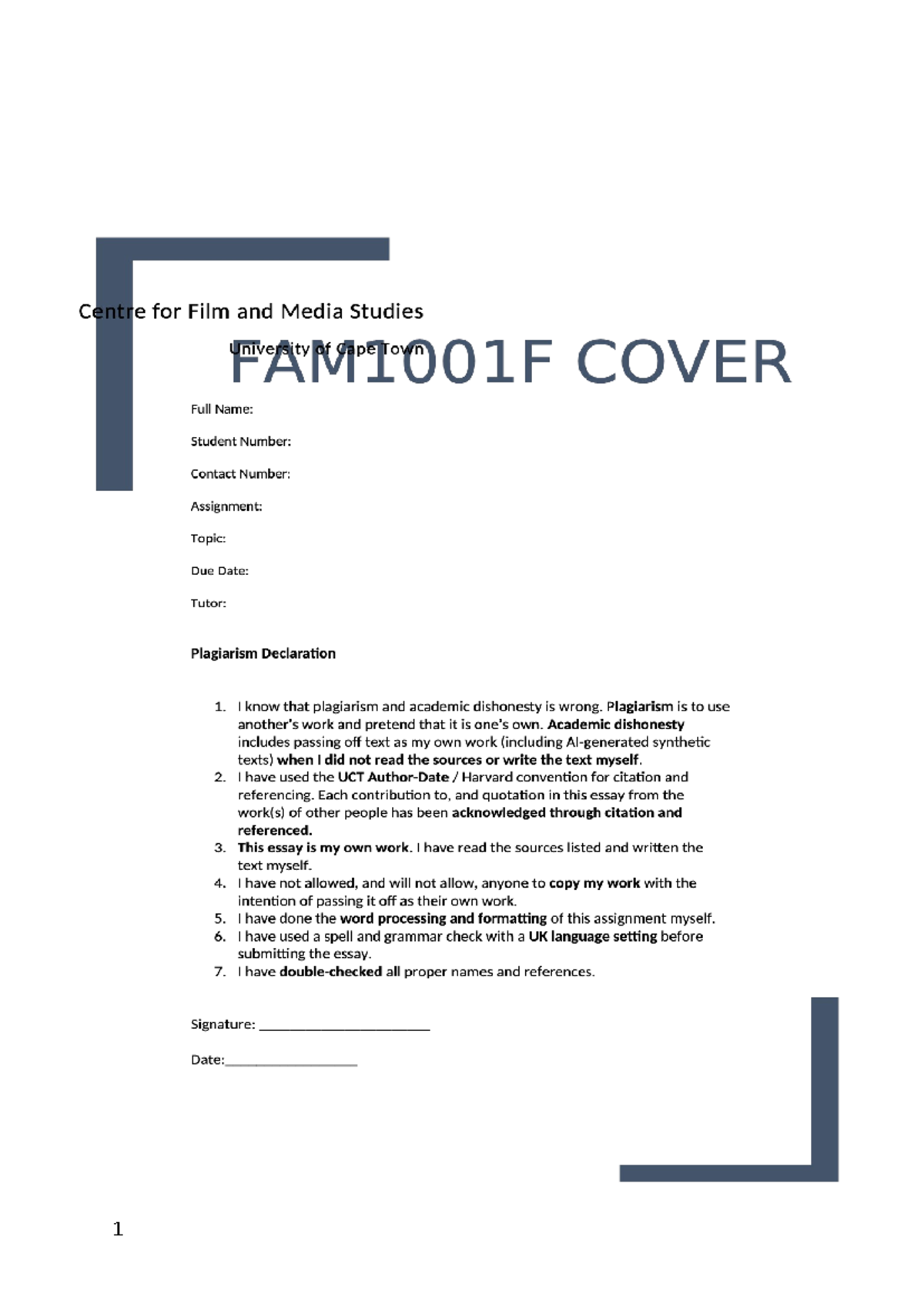 FAM writing assignment - Discourse encompasses both oral and written ...