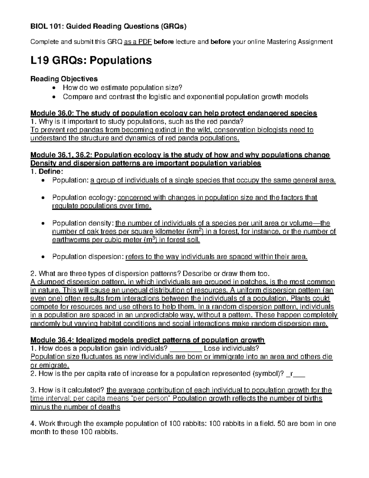 Lesson 19 GRQs Populations - Complete and submit this GRQ as a PDF ...