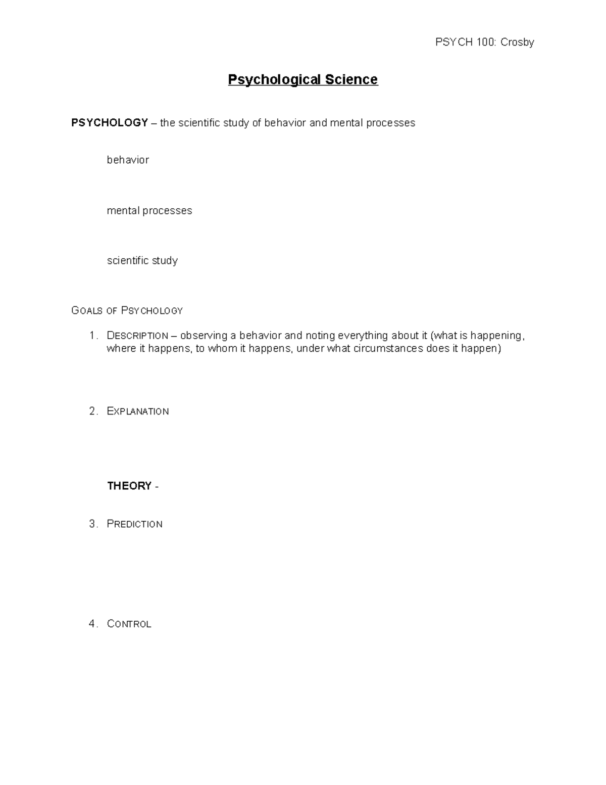 PSYCH 100 Psychological Science Updated 0822 - Psychological Science ...