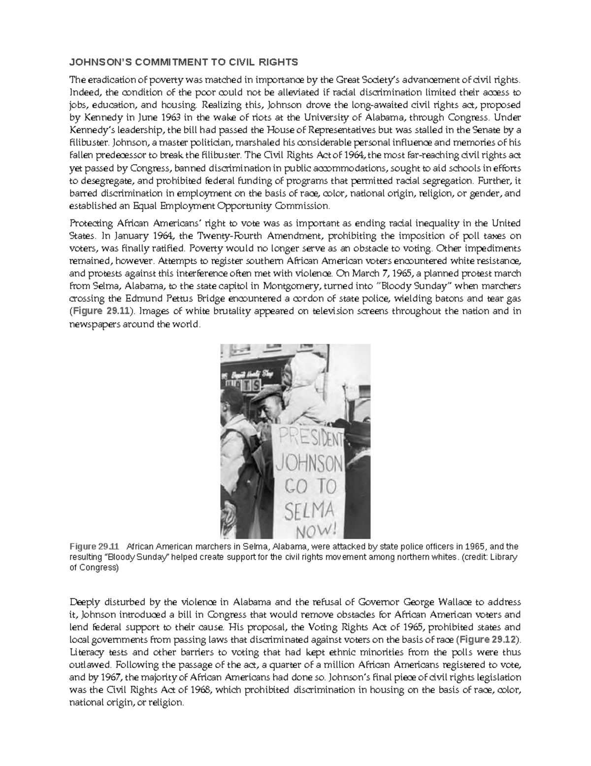 History - Global WORD Chapter 75 - JOHNSON’S COMMITMENT TO CIVIL RIGHTS ...