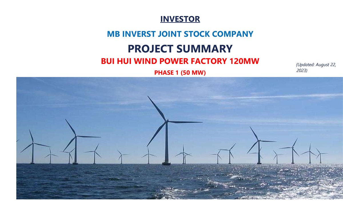 092023 Bui Hui Project EN - INVESTOR MB INVERST JOINT STOCK COMPANY ...