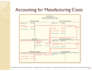 Acct 102 - ch 16 management accounting pt 1 - Copyright © 2021 McGraw ...