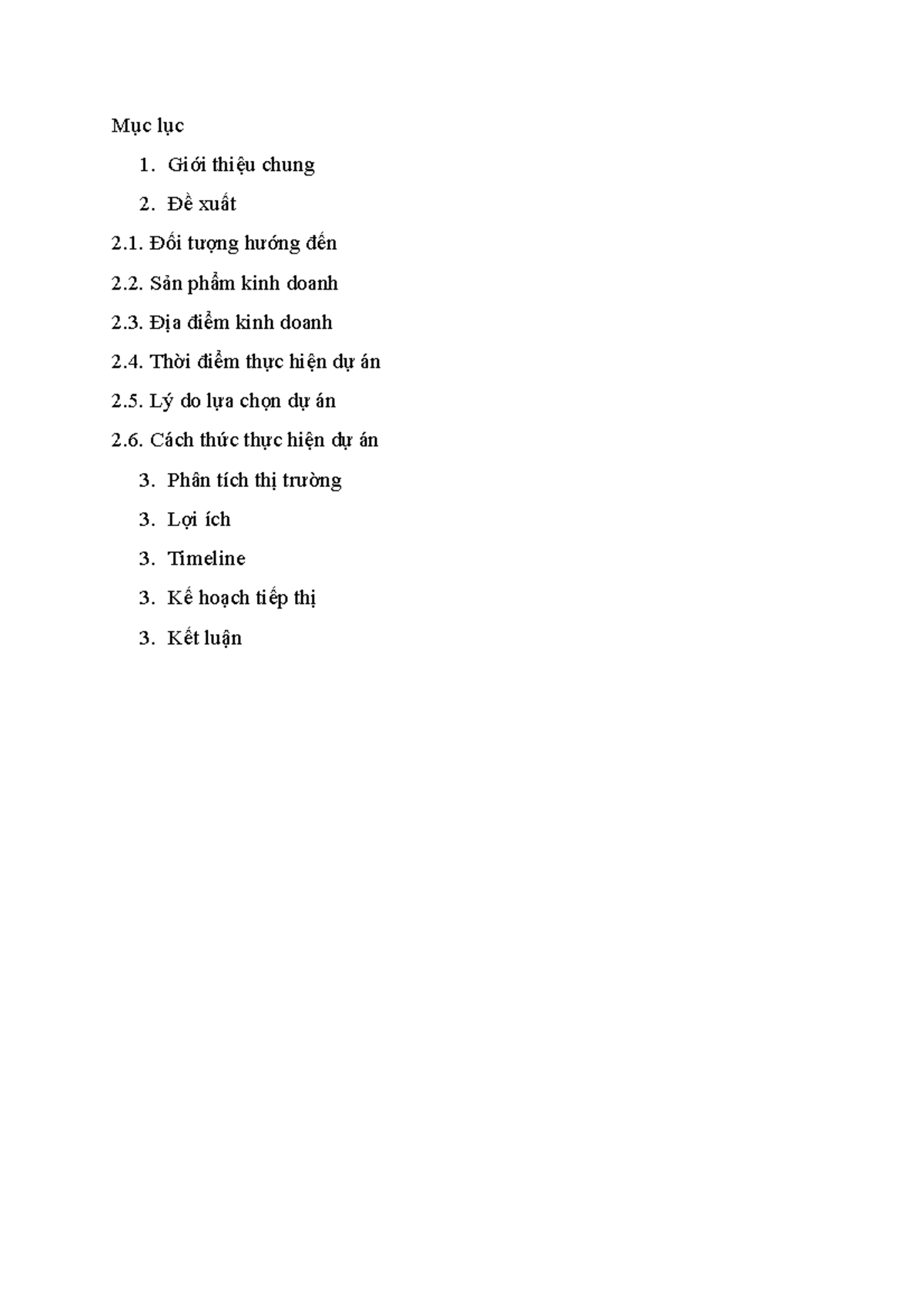 Proposal - dkdkkd - Mục lục Giới thiệu chung Đề xuất Đối tượng hướng ...