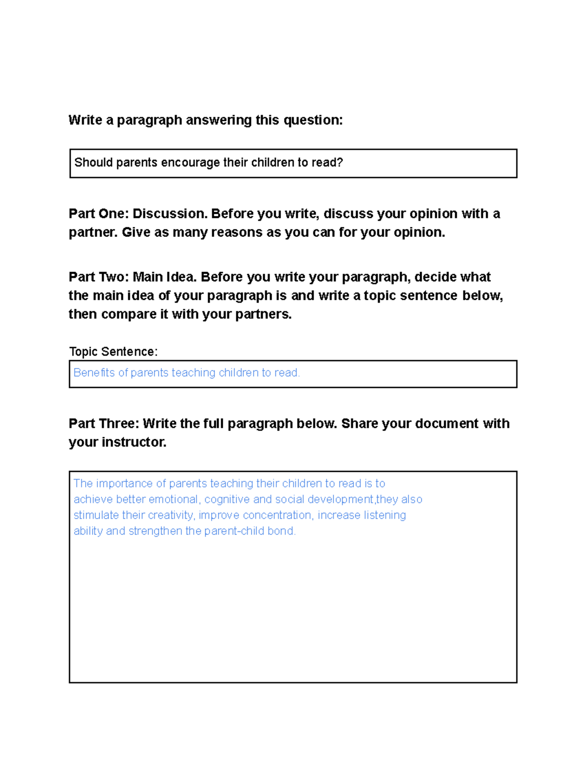 Adolfo Writing 4-3- Paragraph - Write a paragraph answering this ...