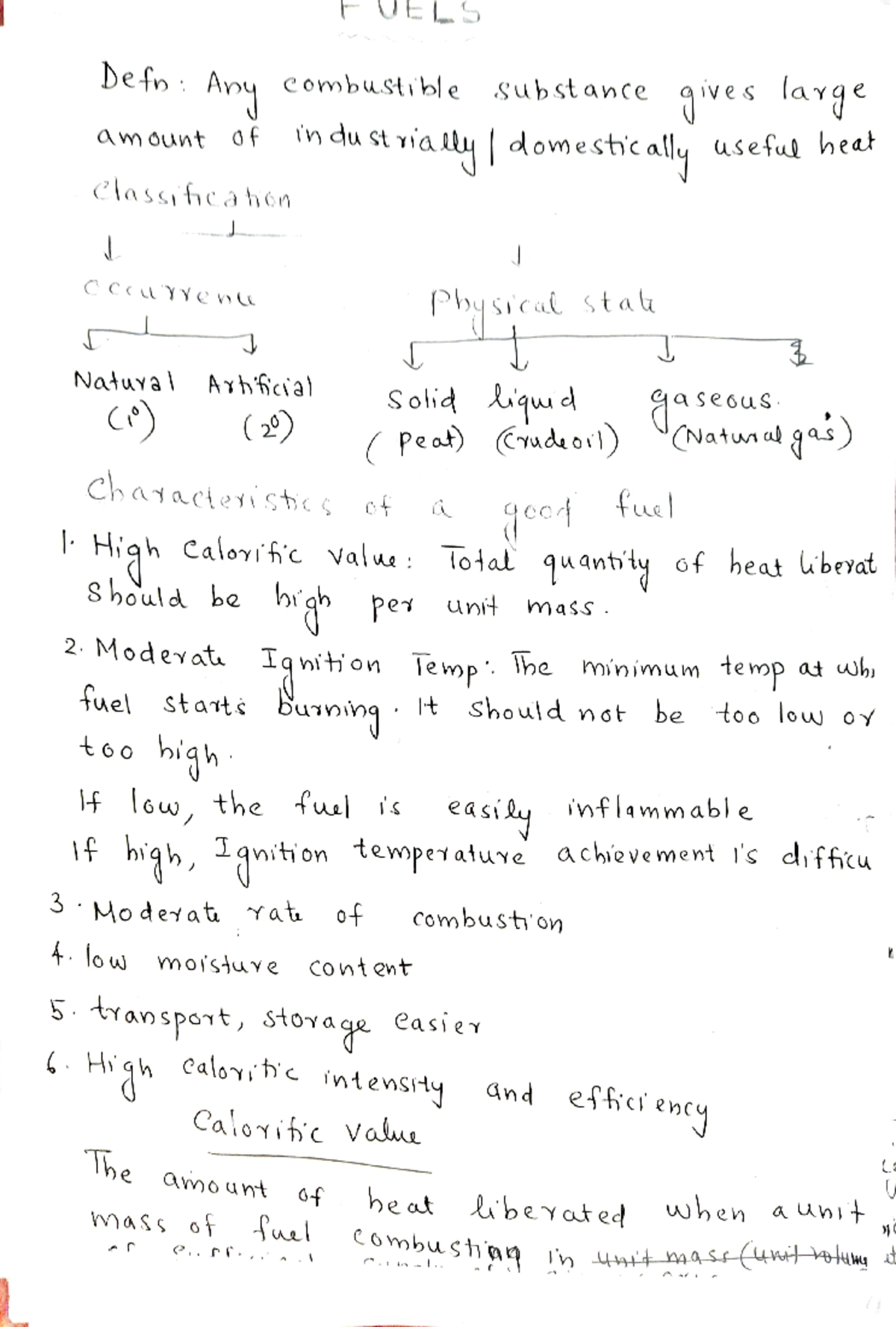 Fuels - btech - Studocu