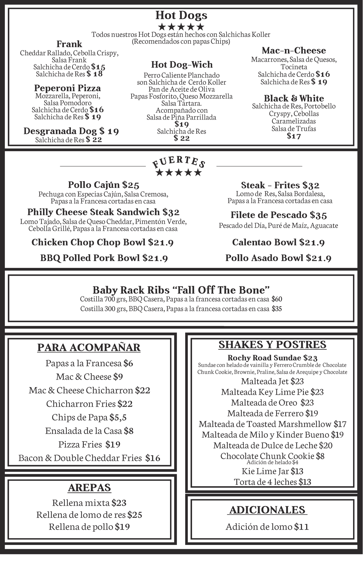 MENU Frank Comidas 2020 - Pechuga con Especias Cajún, Salsa Cremosa ...