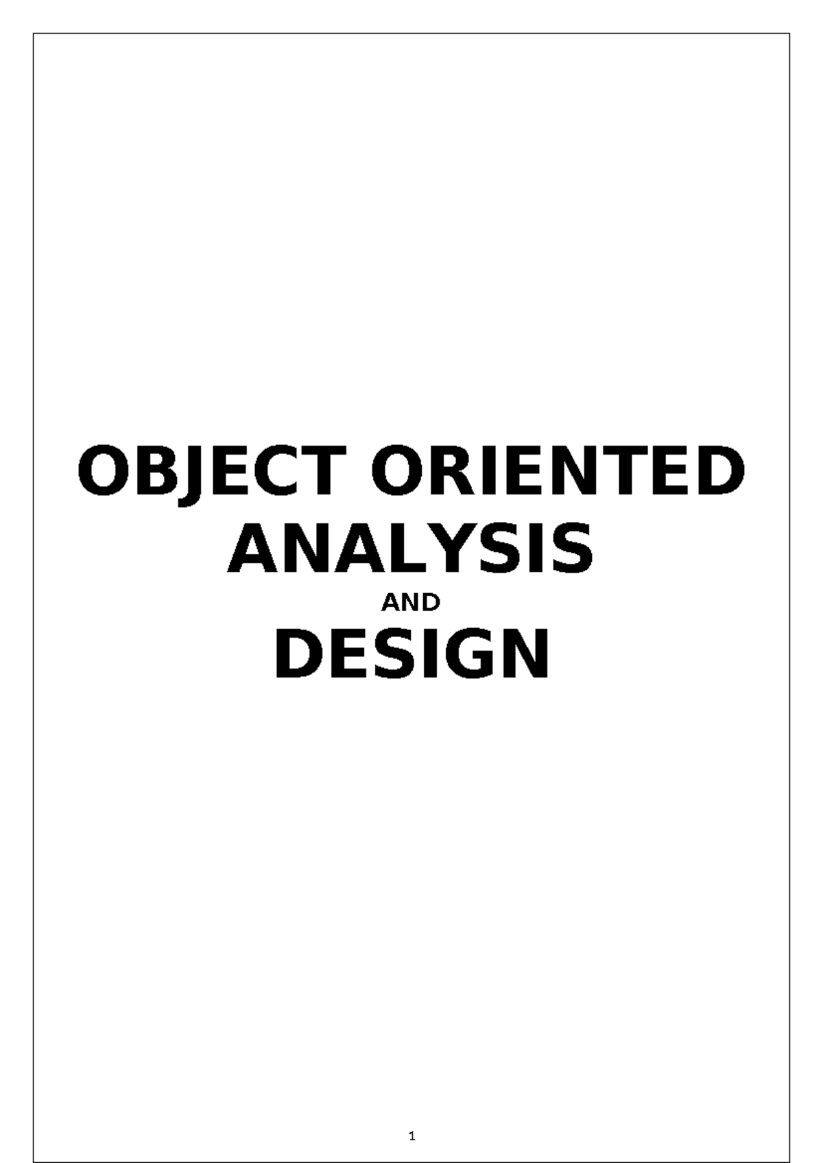 Unit-1 - Principles of modeling and conceptual model of uml - OBJECT ...