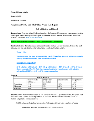 SCI203 Unit 2 Lab Report Template - Name: Date: Instructor’s Name ...