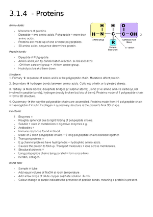Cie as biology 9700 theory v2 znotes - Studocu