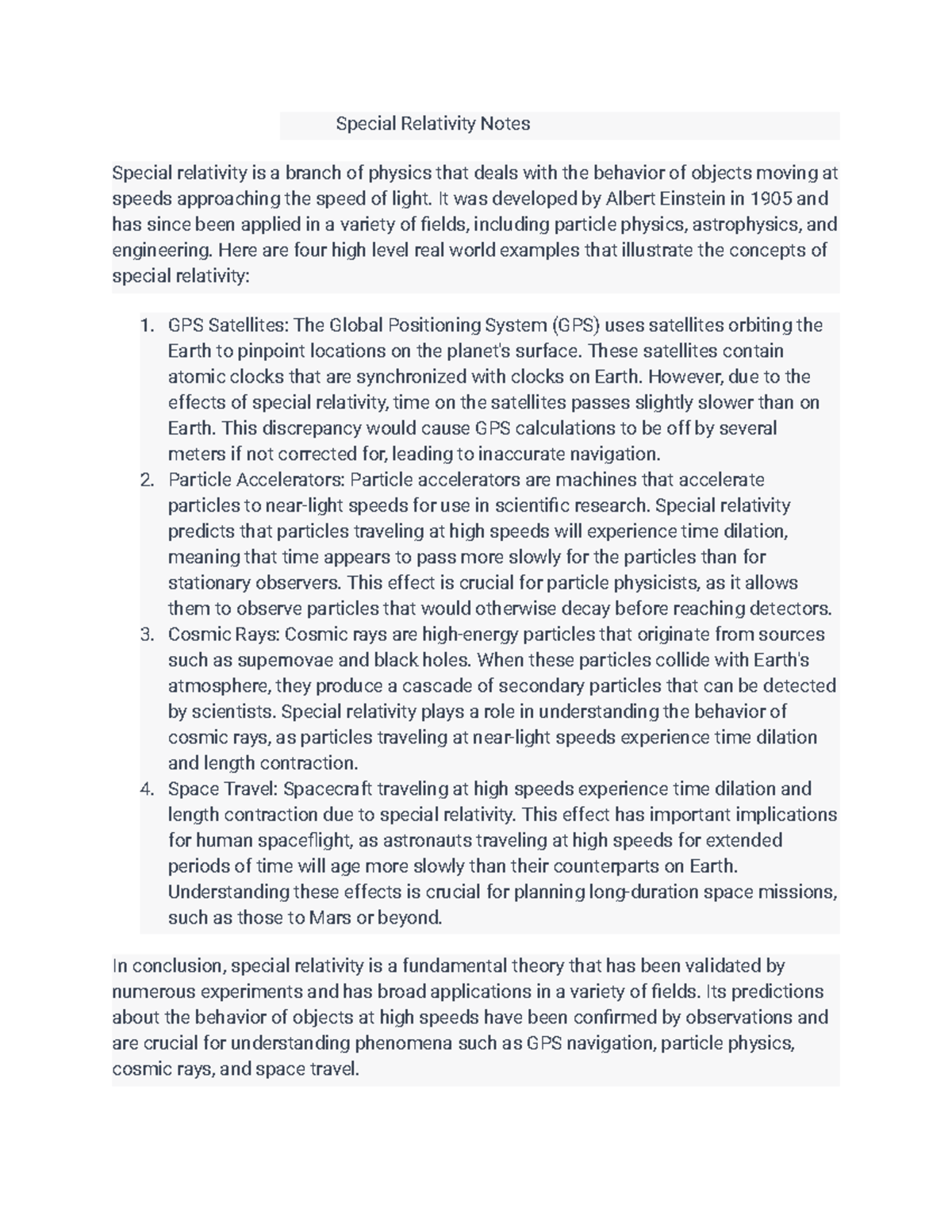 Special Relativity Notes - Special Relativity Notes Special relativity ...