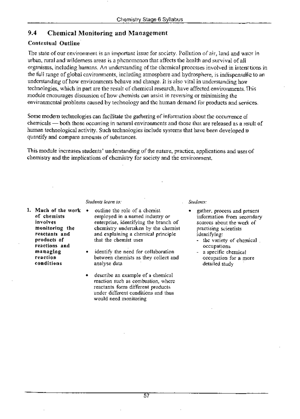 Chemistry Resources - Chemical Monitoring and Management Workbook - 9 ...