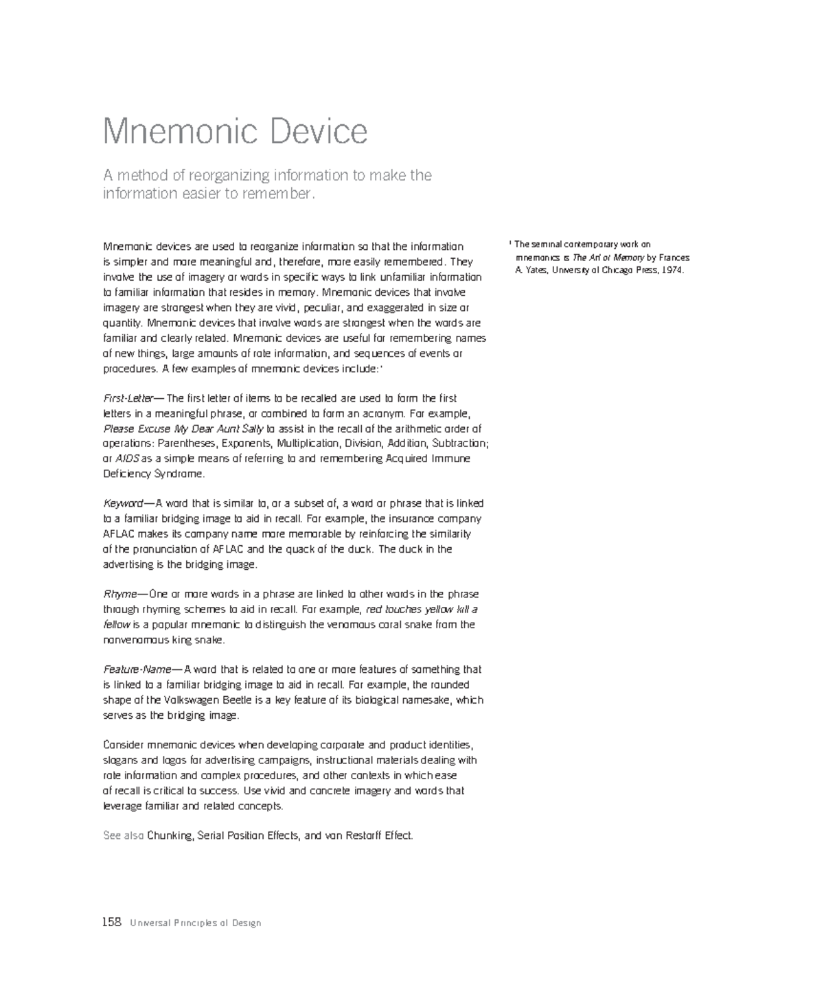 Computer Networks (87) - Mnemonic Device A method of reorganizing ...