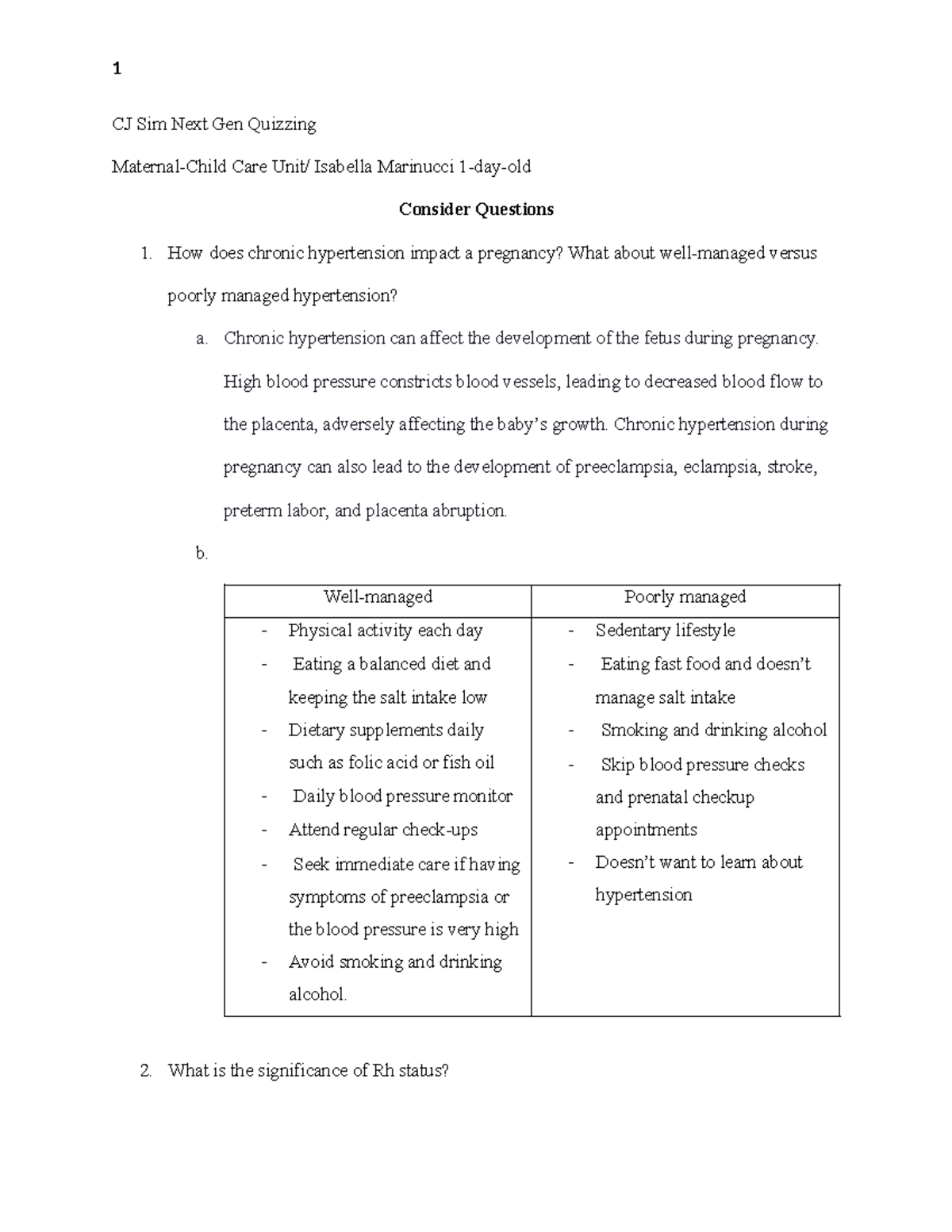 Isabella Marinucci Consider Questions - CJ Sim Next Gen Quizzing ...