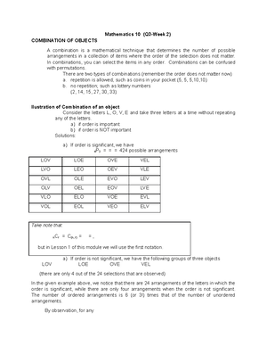 DLL Mathematics 2 Q1 W4 - GRADES 1 to 12 DAILY LESSON LOG School: STA ...