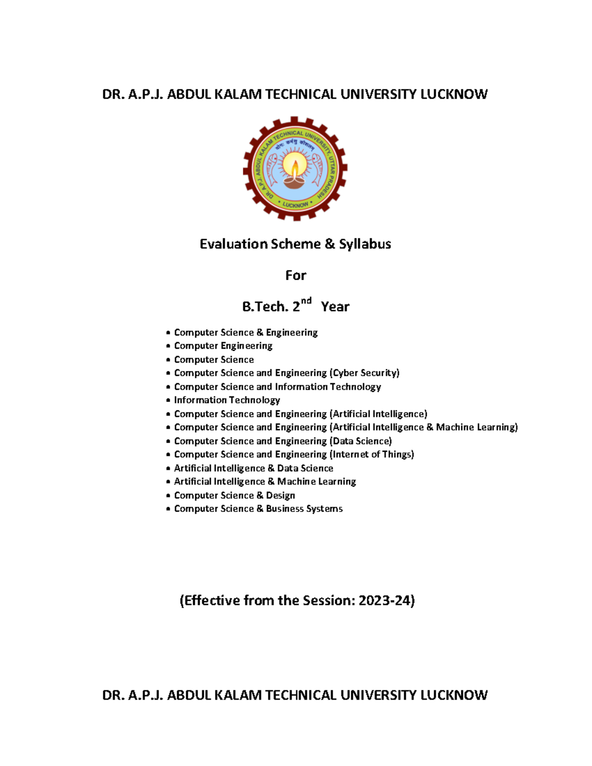 3rd sem syllabus - qWDADdXDxAdXAs - DR. A.P. ABDUL KALAM TECHNICAL ...