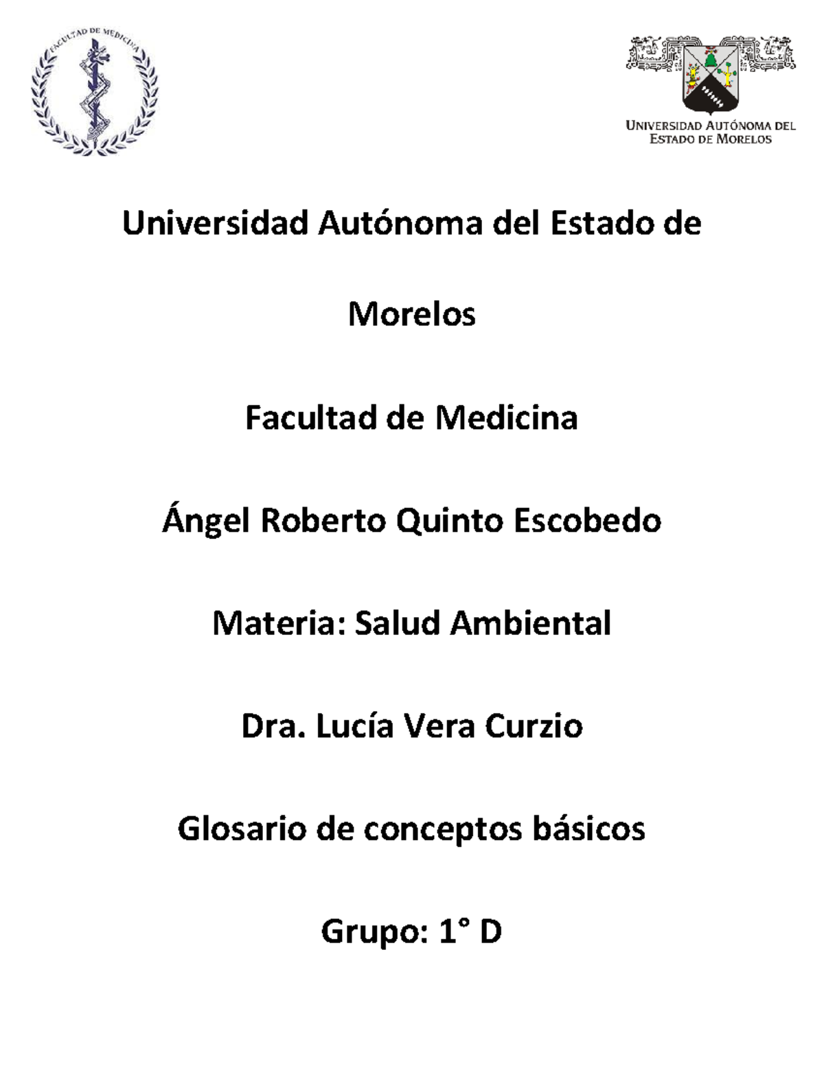 Actividad 2- Angel Quinto- 1 D - Universidad Autónoma del Estado de ...