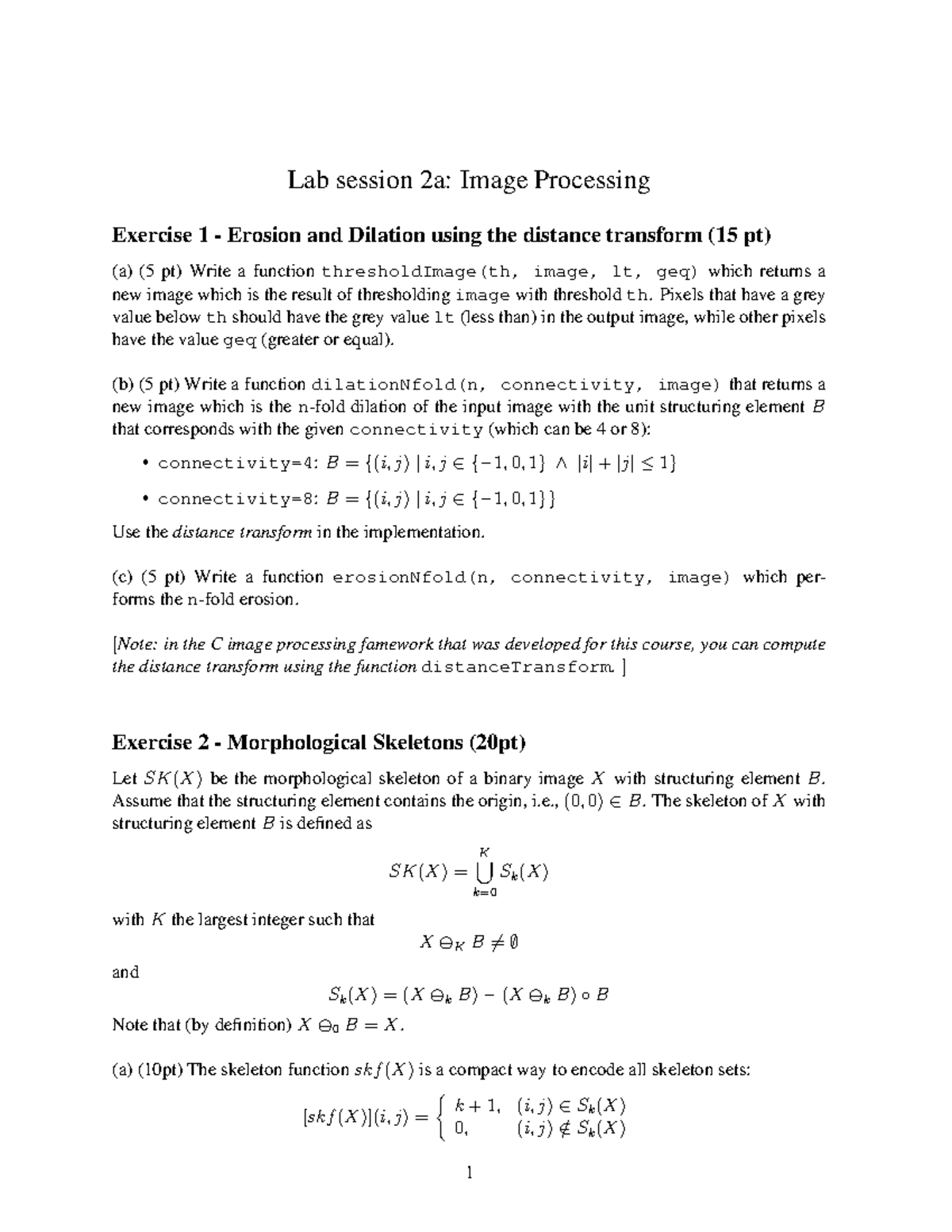 Attachment 1 51 - lecture notes - Lab session 2a: Image Processing ...
