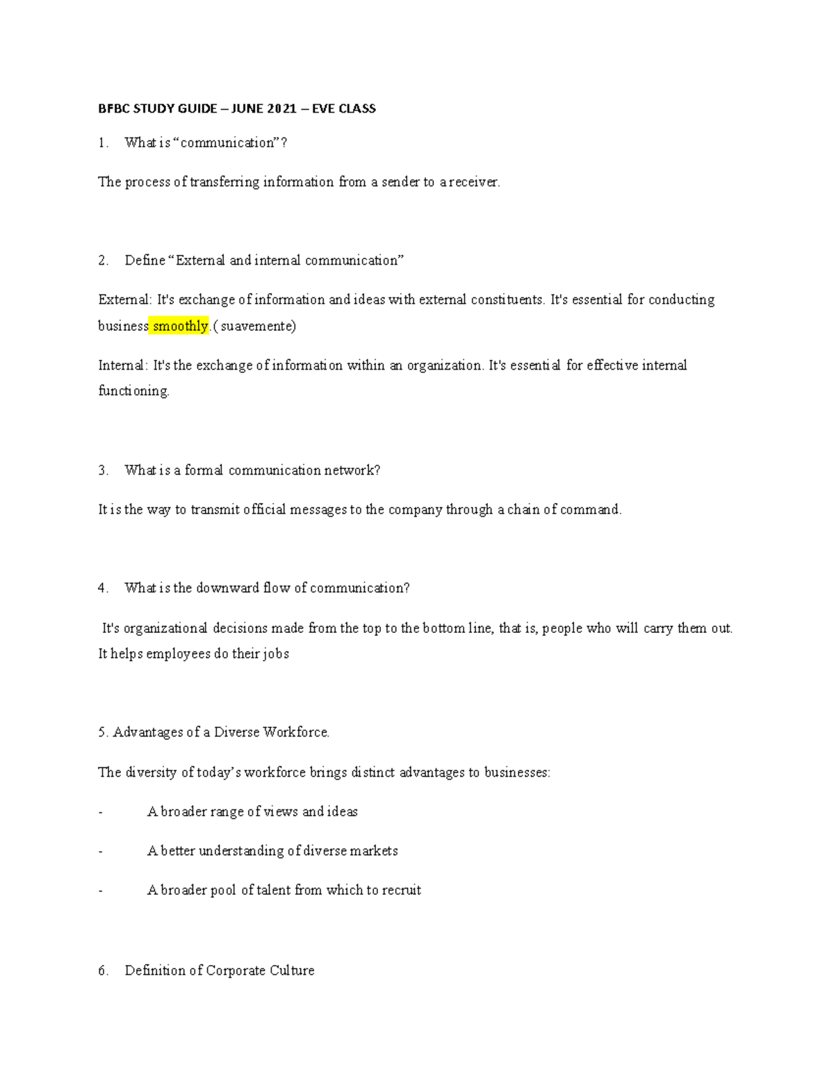 BC Study Guide EVE - just a x more - BUSN 4275 - Douglascollege - Studocu