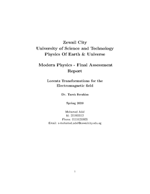 1613987016 PHY 101 NOTE 2020 2021 - P HY 1 01 - M e c h a n i c s P HY ...