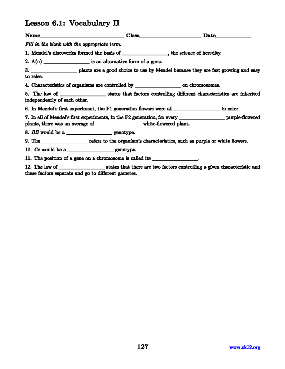 Lesson 6.1 vocabulary 6 - Studocu
