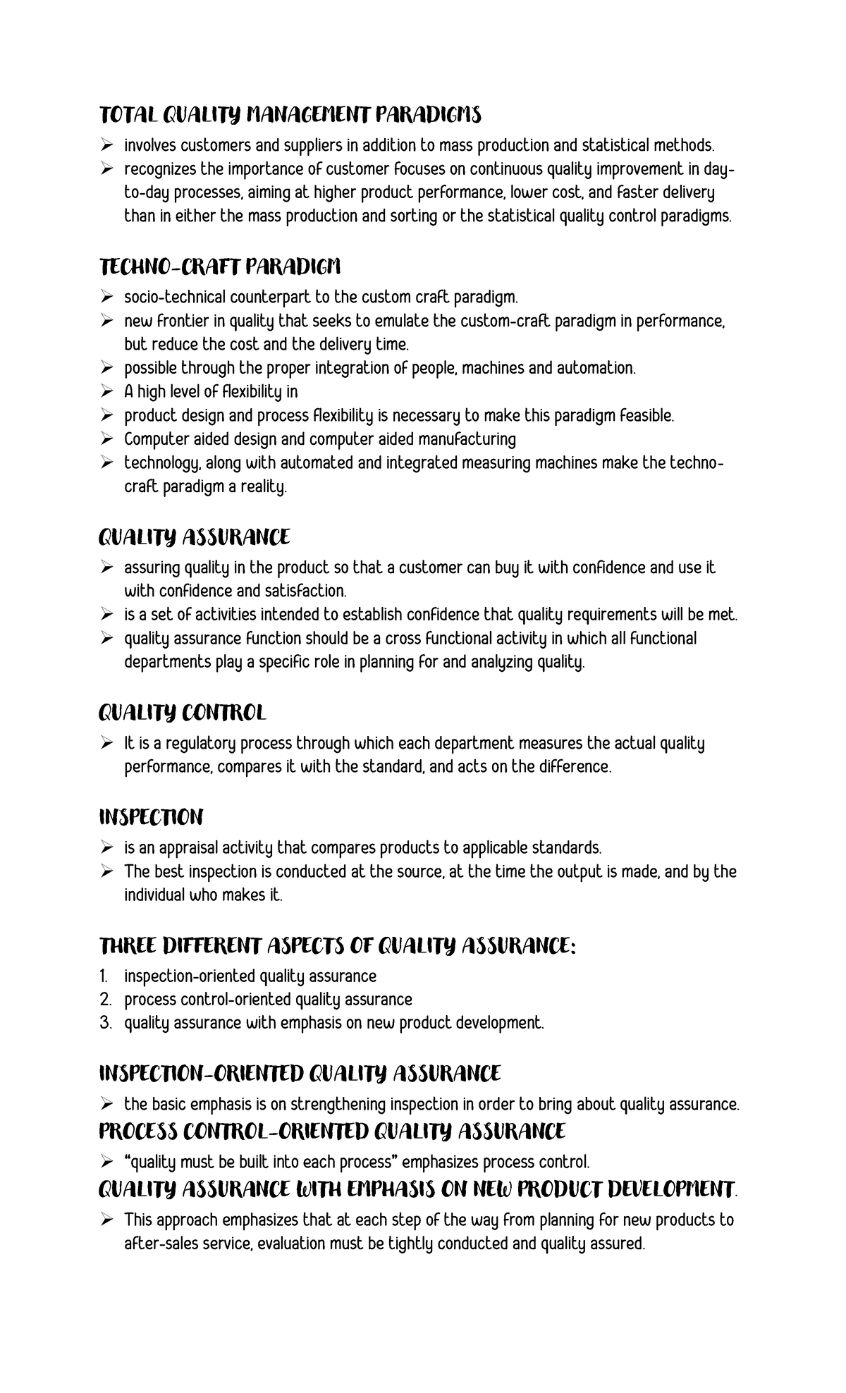 Total Quality Management Paradigms - TOTAL QUALITY MANAGEMENT PARADIGMS ...