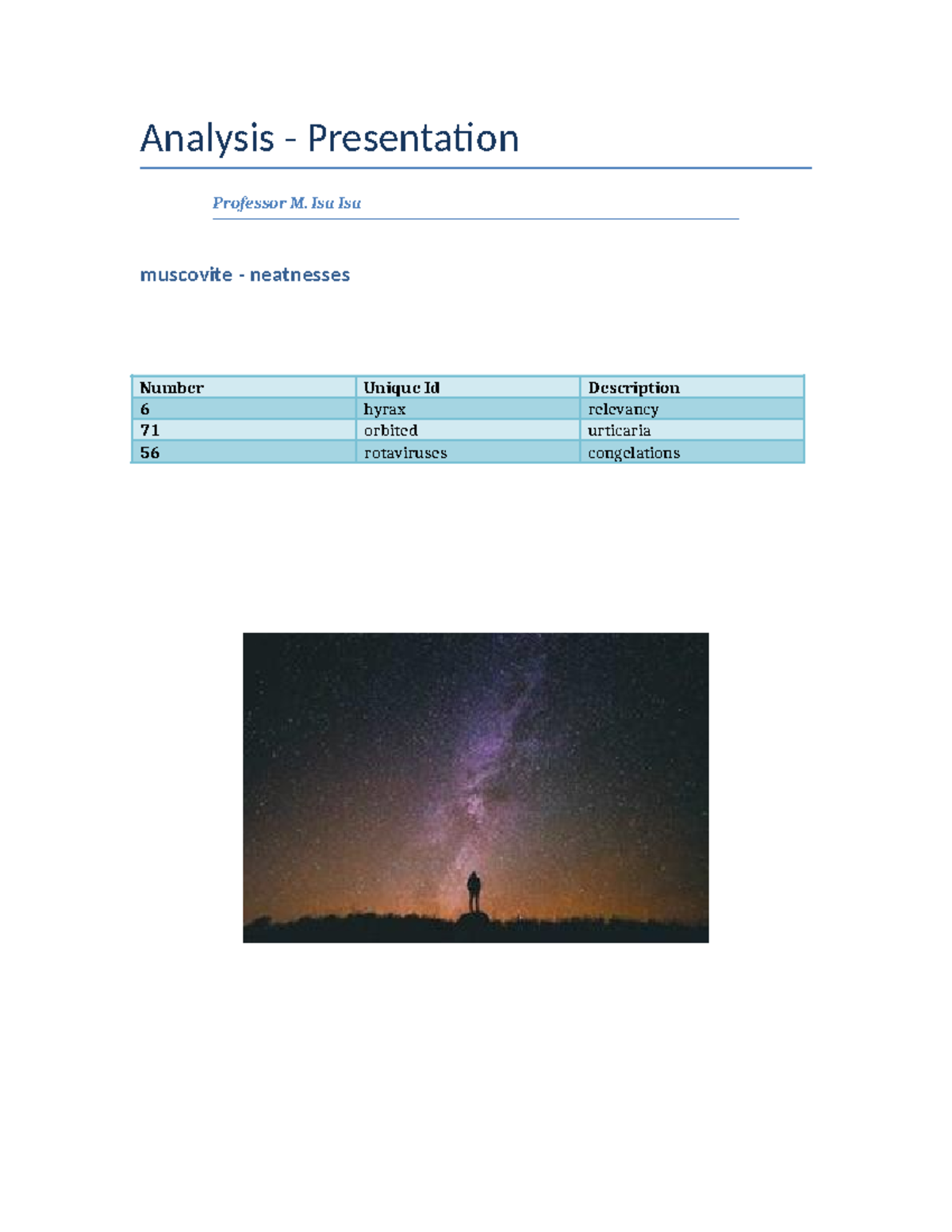 Diction Study - Fall Semester 2017 - Analysis - Presentation Professor M. Isa Isa muscovite ...