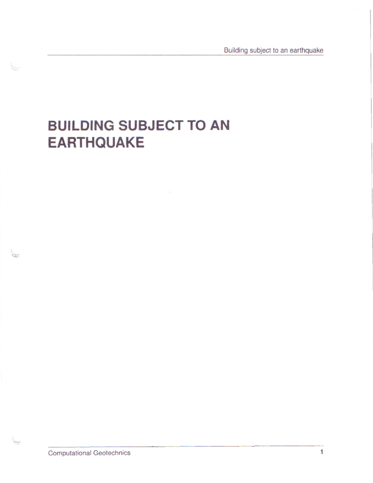 33- Building subject to an earthquake - '=== Building subject to an ...