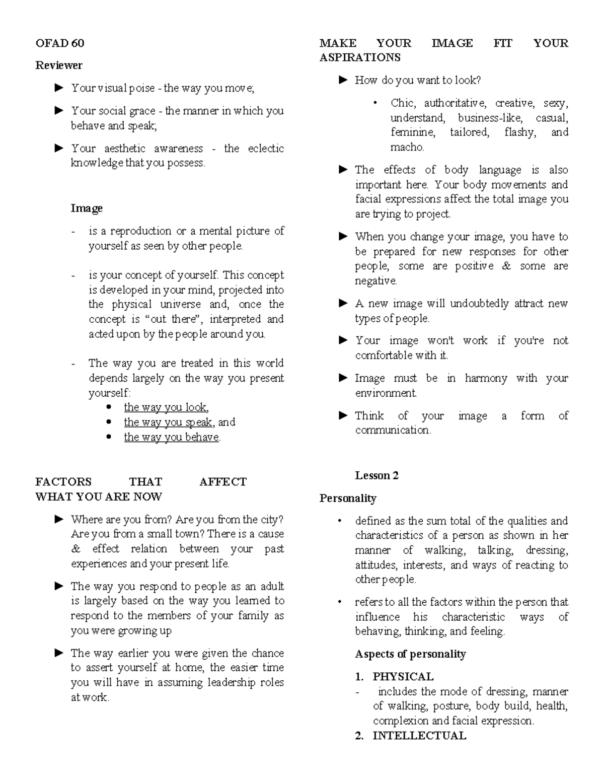 OFAD-60-Reviewer - Reviewer - OFAD 60 Reviewer Your visual poise - the ...