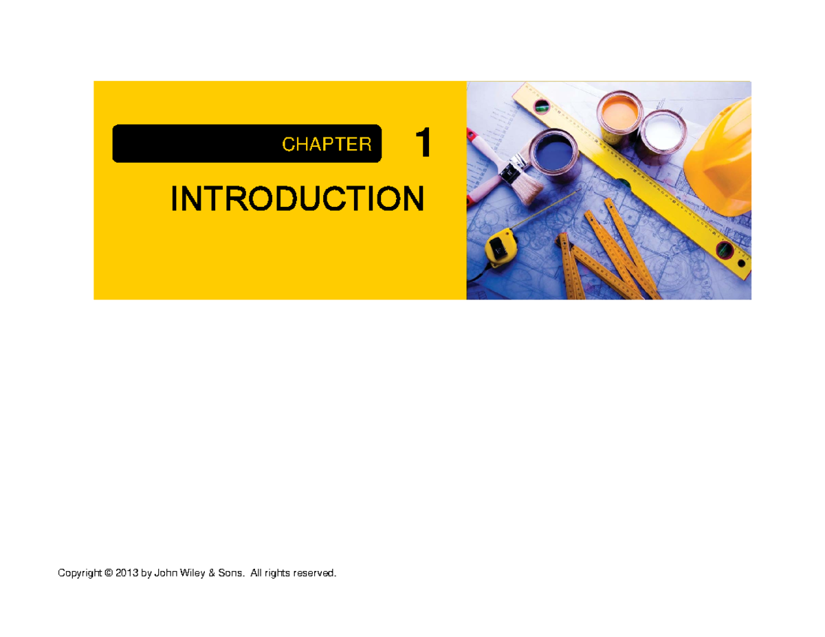 Chapter 1 - Lecture notes 1 - Copyright © 2013 by John Wiley & Sons ...