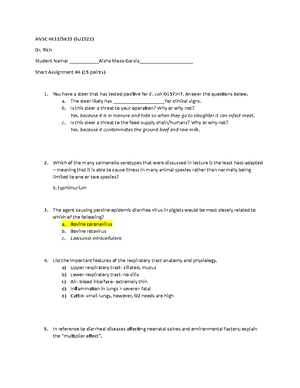 ANSC 4633-5633 Homeowrk Assignment #1 - ANSC 4633/5633 (SU2022) Dr ...