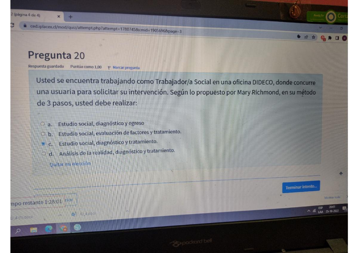 Prueba 2 fund tbjo social - trabajo social - Iplacex - Studocu