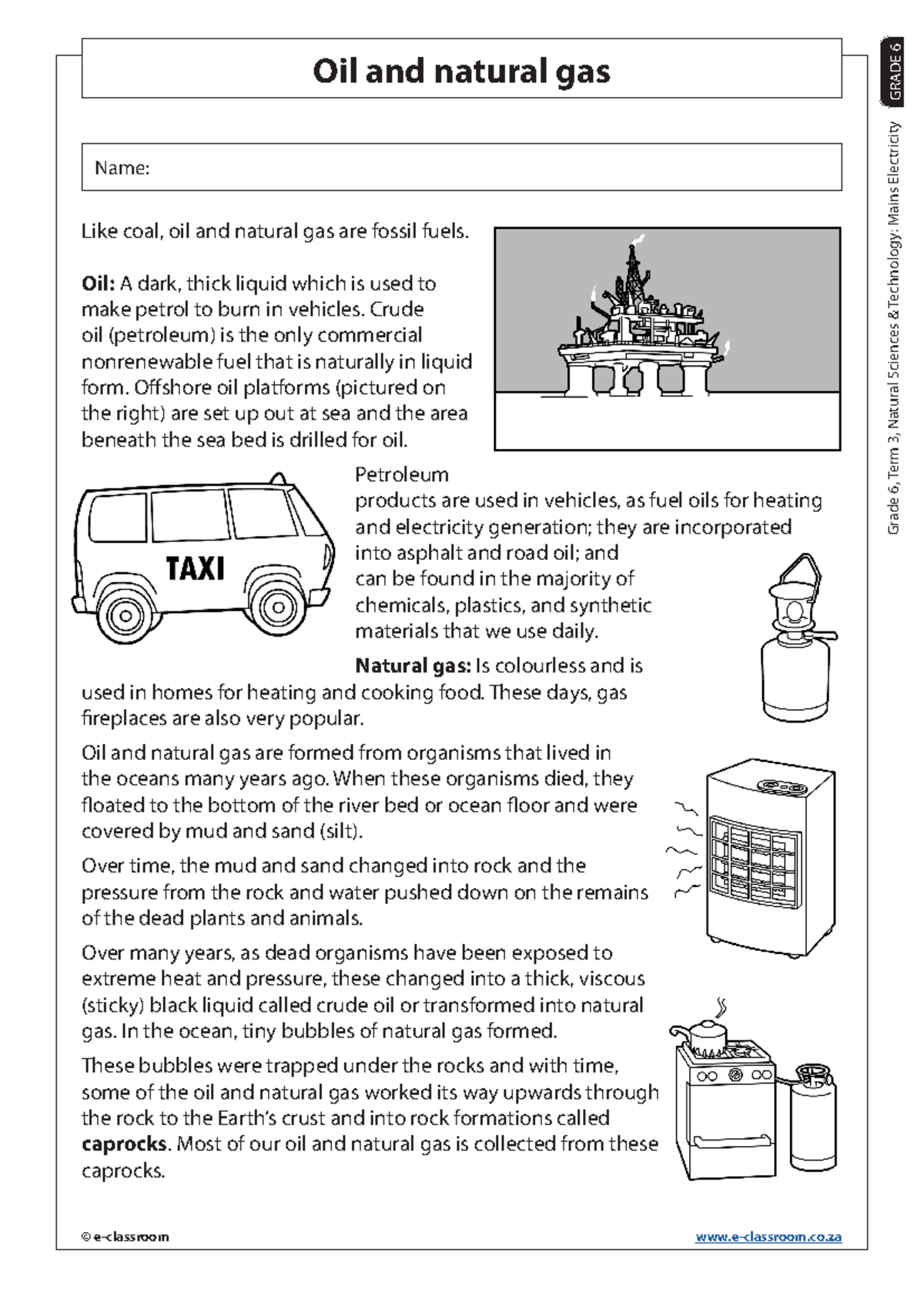1533552993 grade 6 ns term 3 oil natural gas - GRADE 6 © e-classroom e ...
