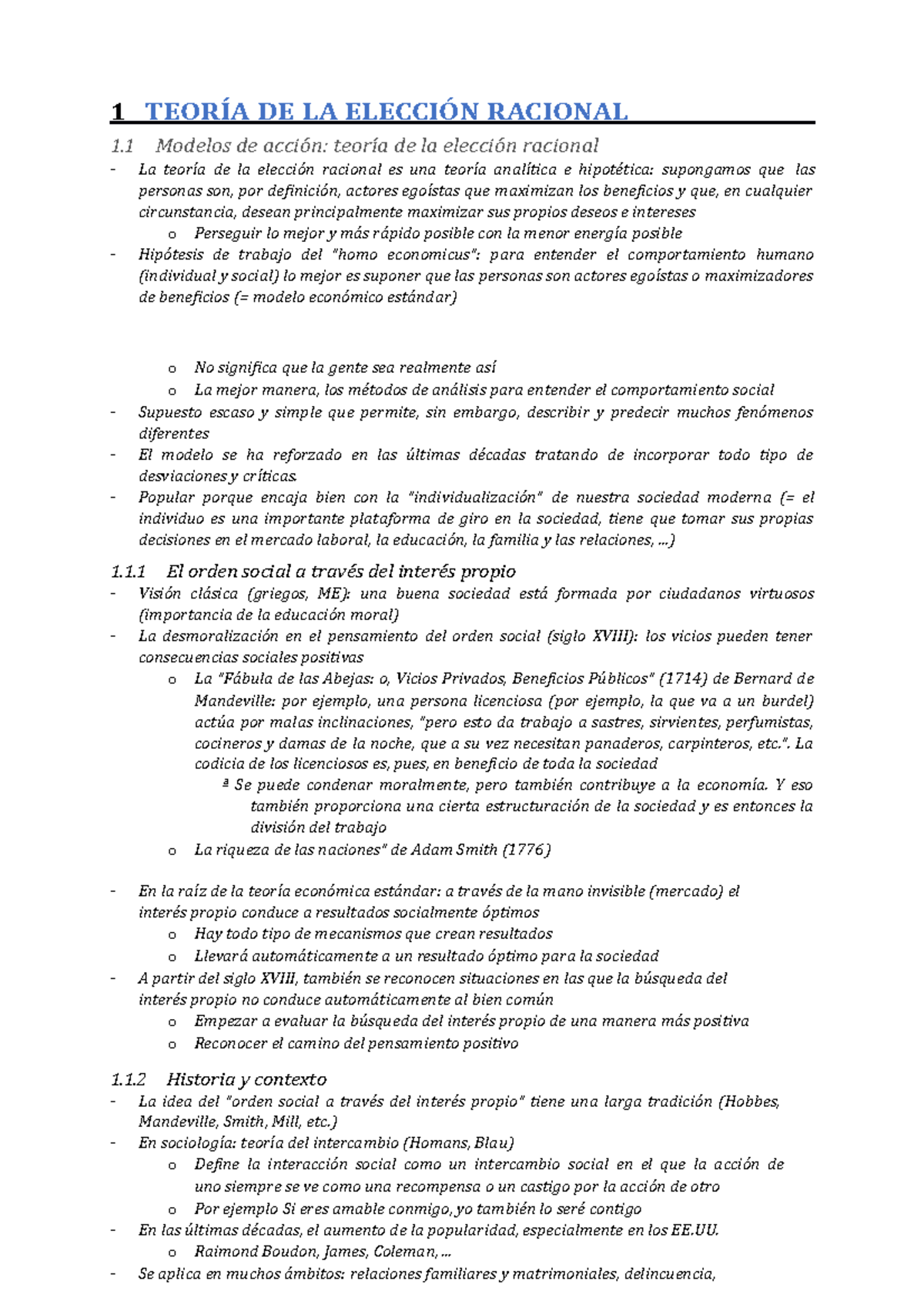 Teoría DE LA Elección Racional 4 - 1 TEORÍA DE LA ELECCIÓN RACIONAL 1 ...
