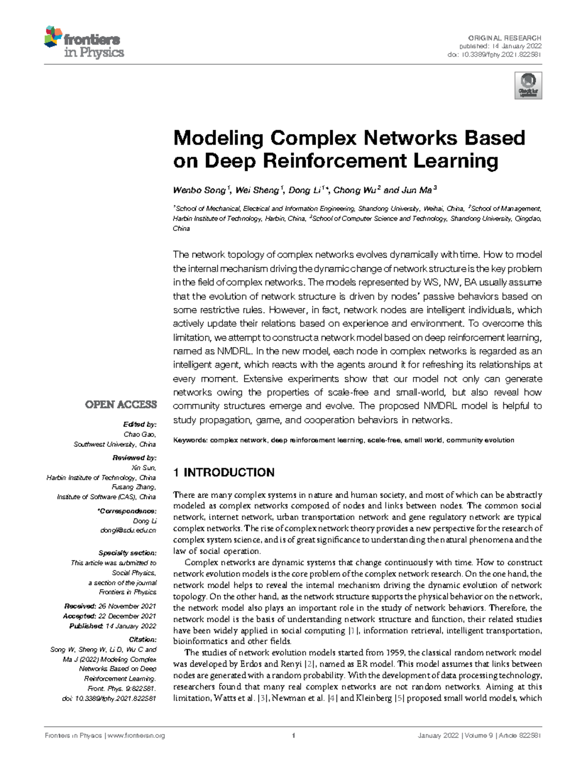 2 - sfdsf - Modeling Complex Networks Based on Deep Reinforcement ...