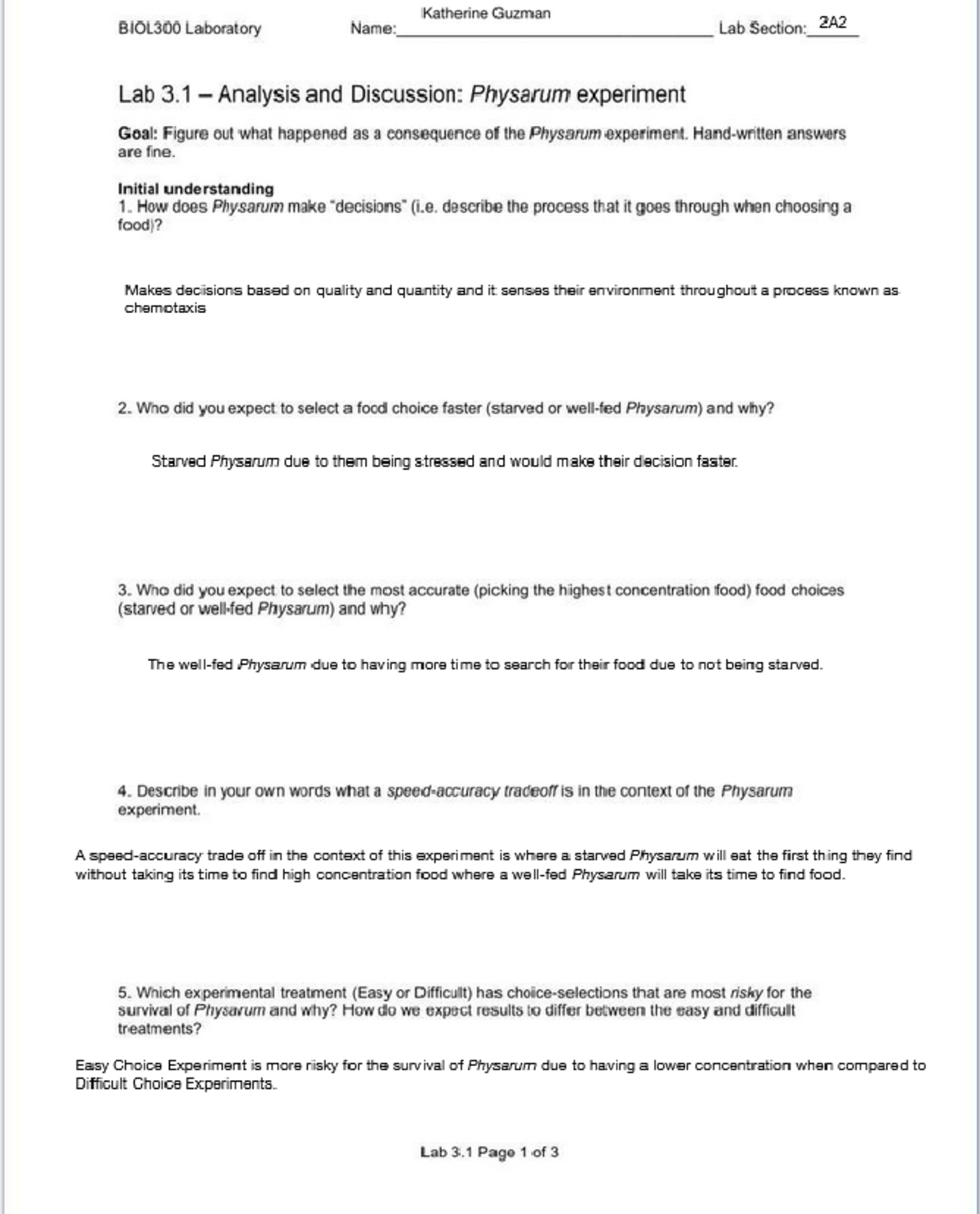 Lab 2 diversity - BIOL 3134 - Studocu