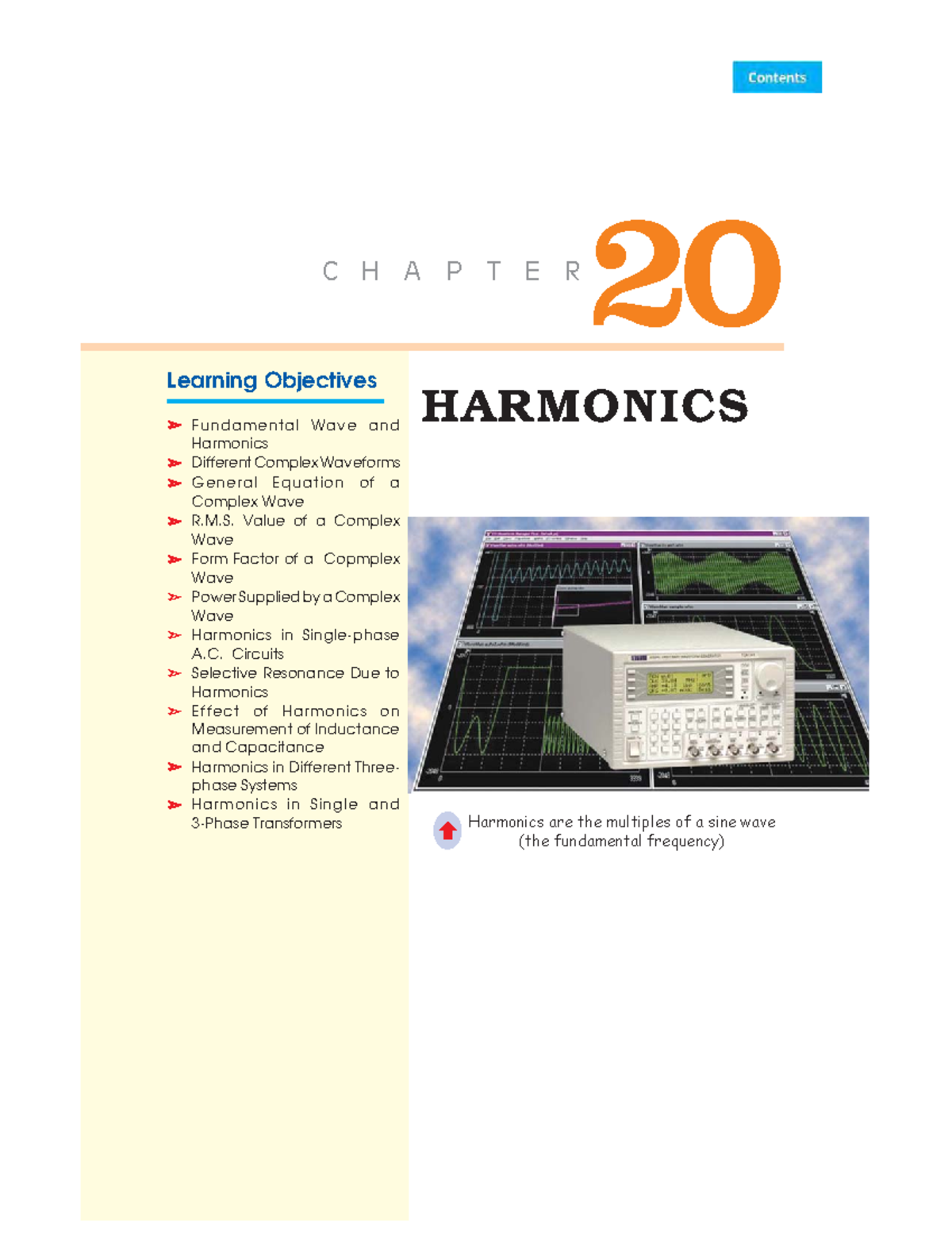 Chp-20 - book - HARMONICS 20 CHAPTER Learning Objectives Fundamental ...