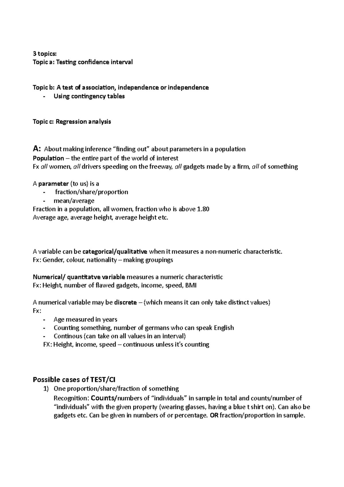 Lecture notes - p-value - Method ll. Statistics and quantitative ...