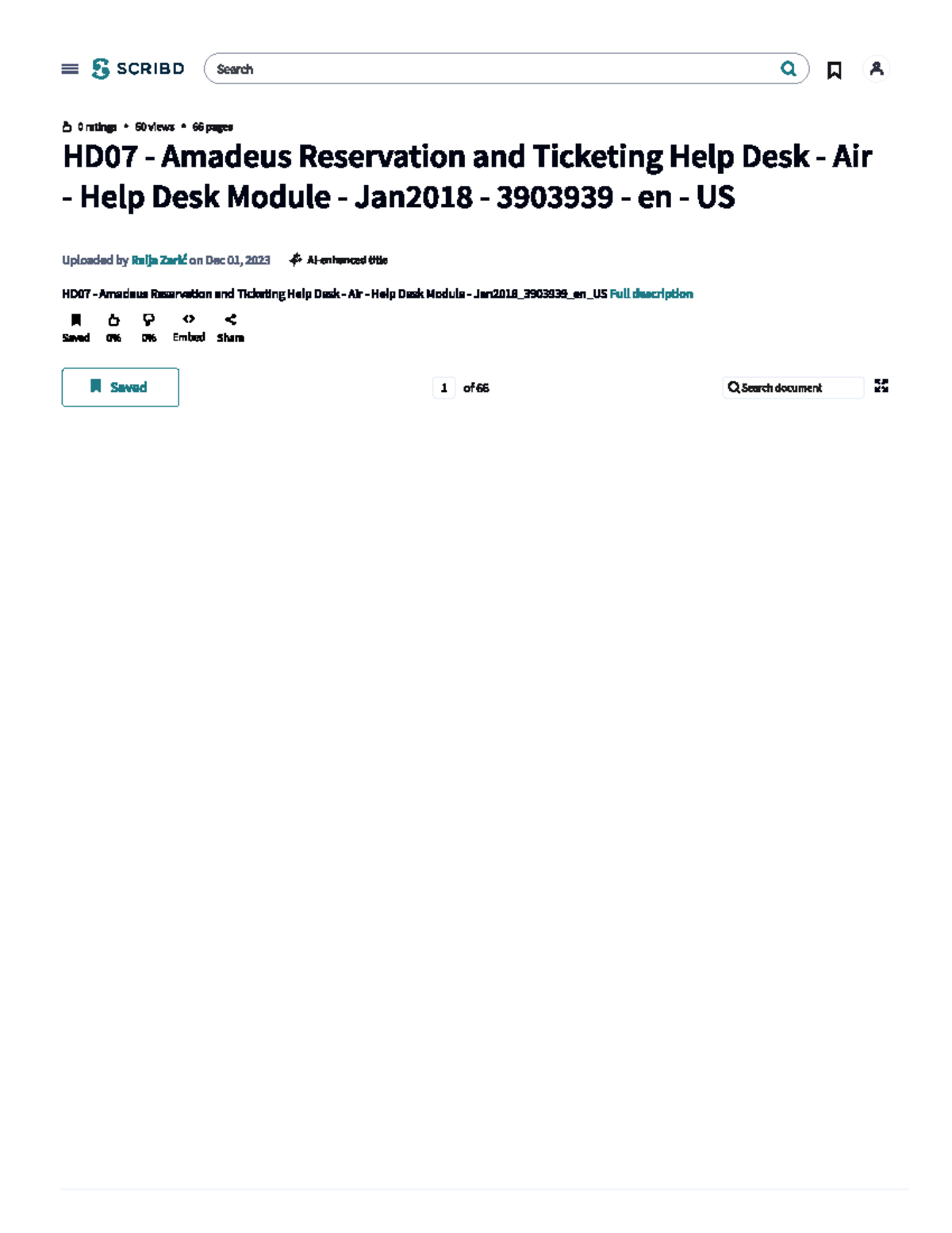 Amadeus Help desk - COMM 230 - Studocu