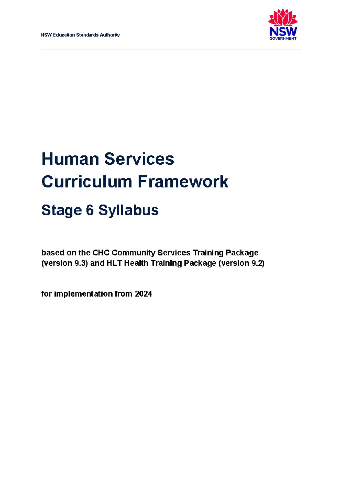 Human-services-curriculum-framework-syllabus-chcv9-3-and-hltv9-2 - NSW ...