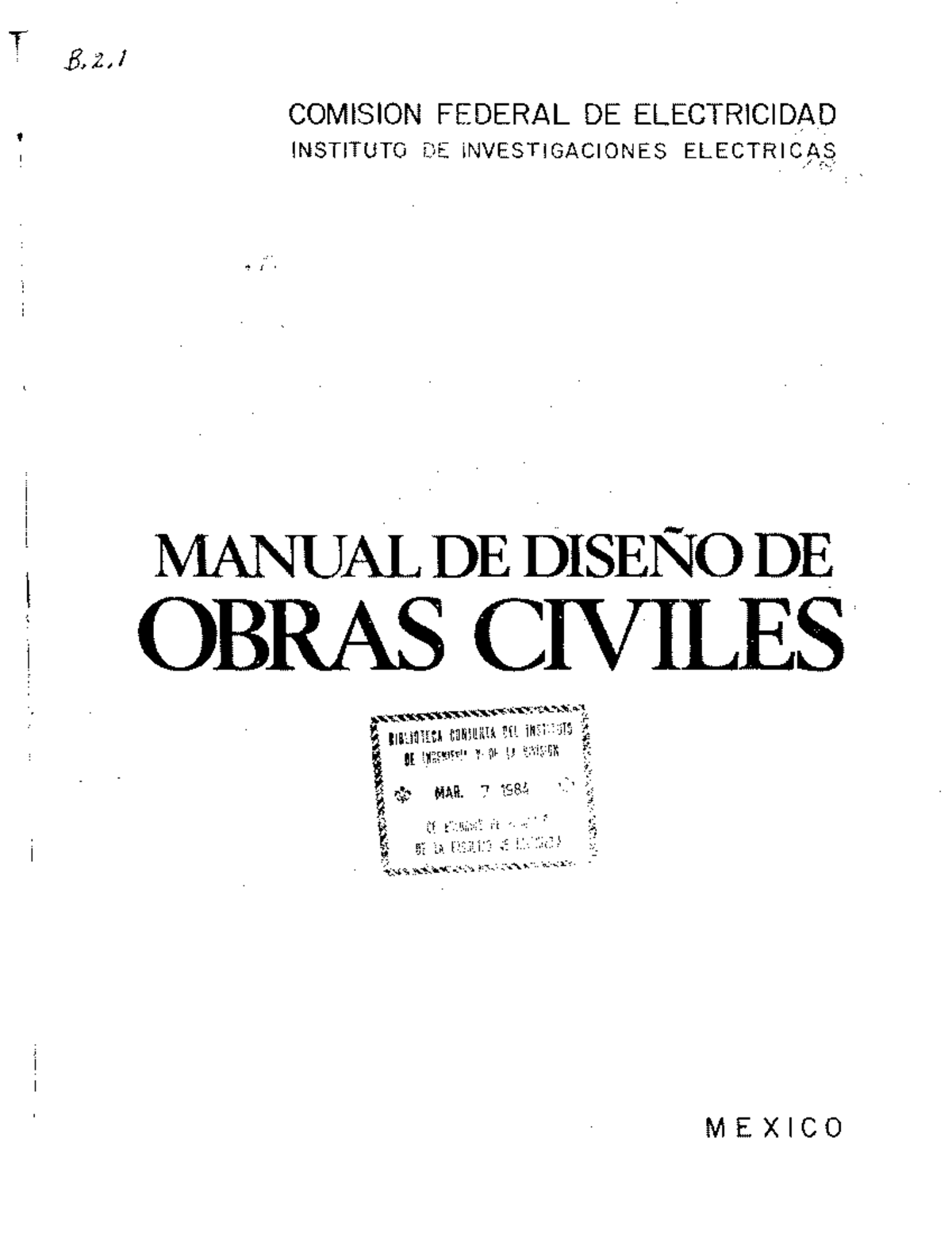 Manual de obras civiles de la Comisión Nacional de Electricidad CFE ...