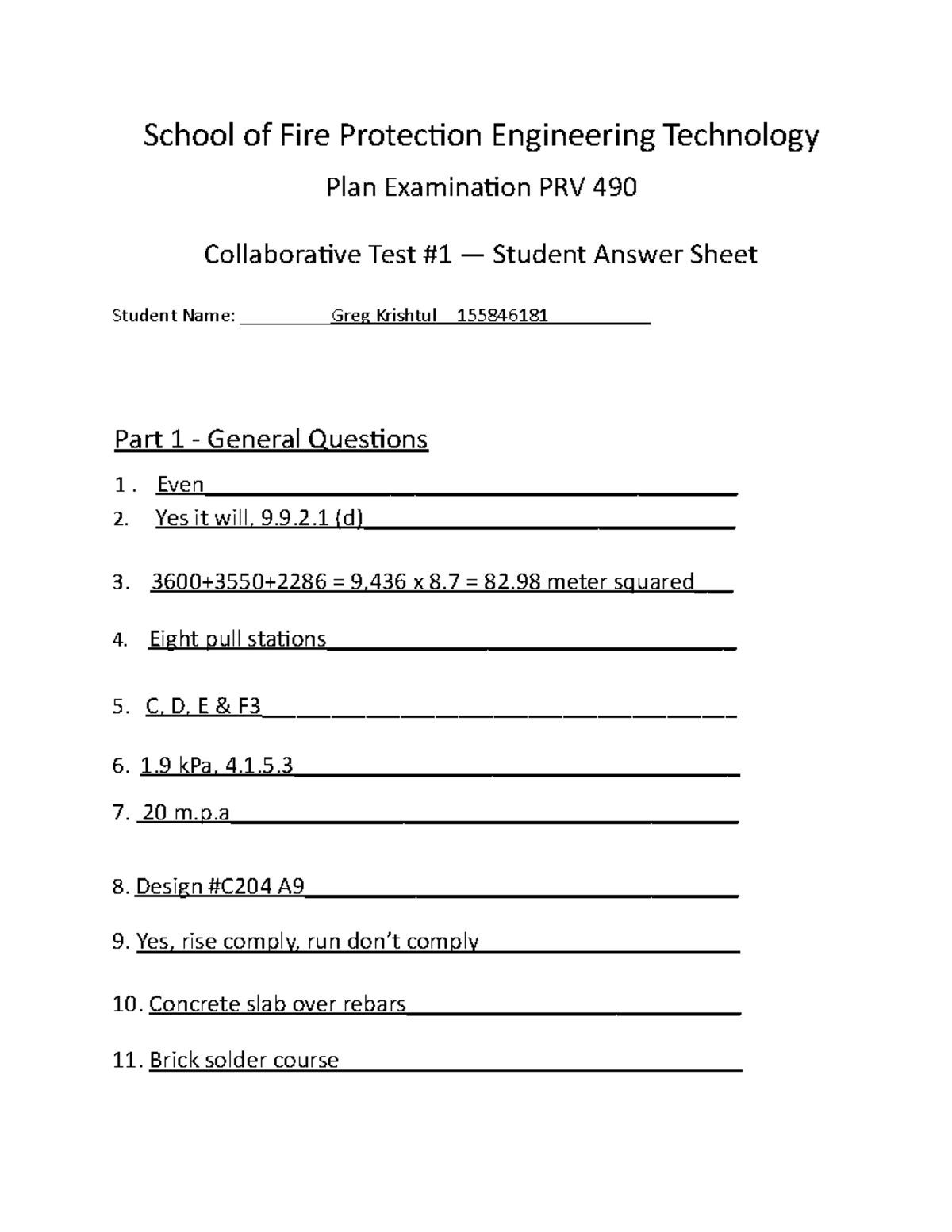 PRV Test 1 - prv test 1 it has the questions and answers - School of ...