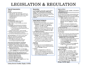 Legislation And Regulation Outline - LEG REG FLOWCHART Statutory ...