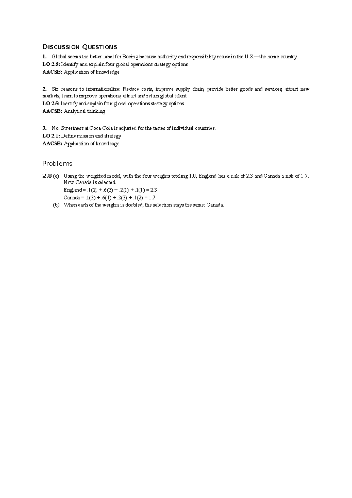 Solutions Chapter 2 - Tutorial Solution - DISCUSSION QUESTIONS 1 ...