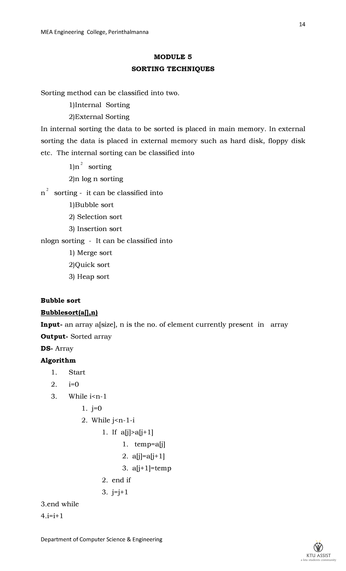 Data structure - Module 5 - KTU - Studocu