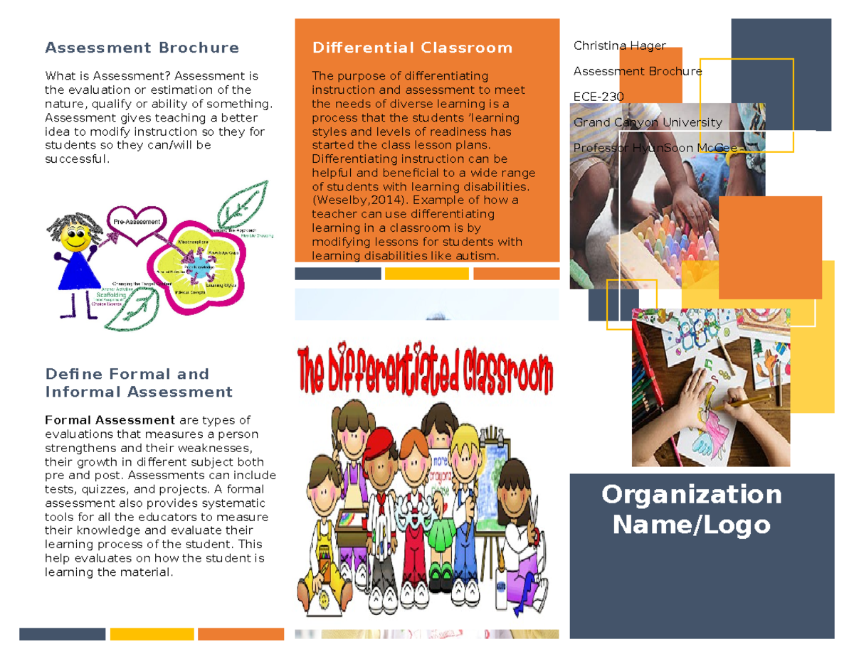 Assessemnt Brochure ECE-230 - Assessment Brochure What is Assessment ...