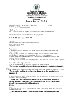 PHYSICAL EDUCATION G6 Q2 W1-4 LAS - Learning Activity Sheet MAPEH – PE ...