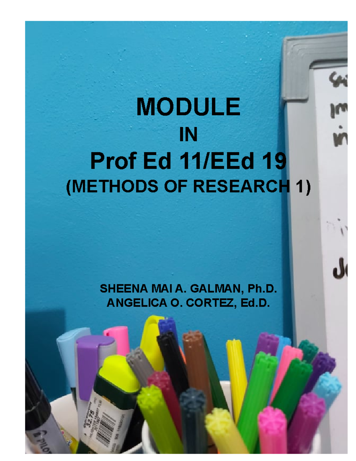 Research 1 Prof Ed9 EEd19 Cover - Bachelor of Elementary Education ...