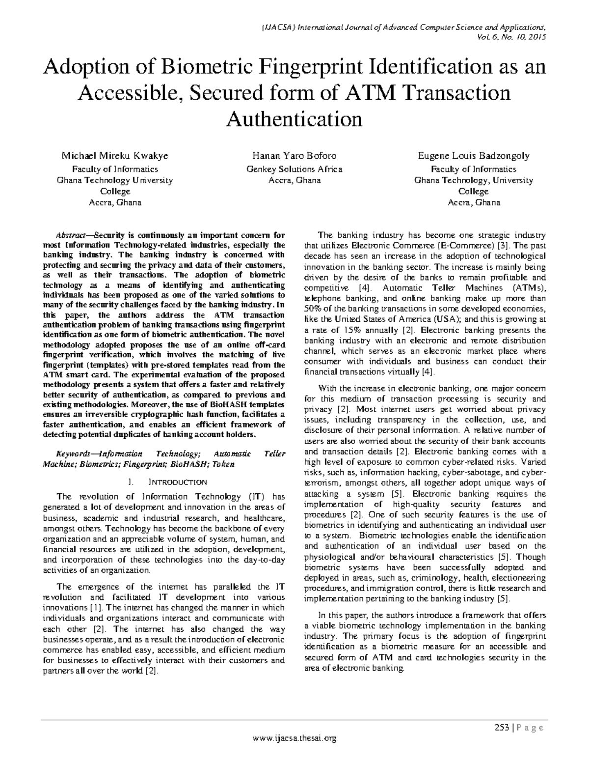 Paper 35-Adoption of Biometric Fingerprint Identification as an ...